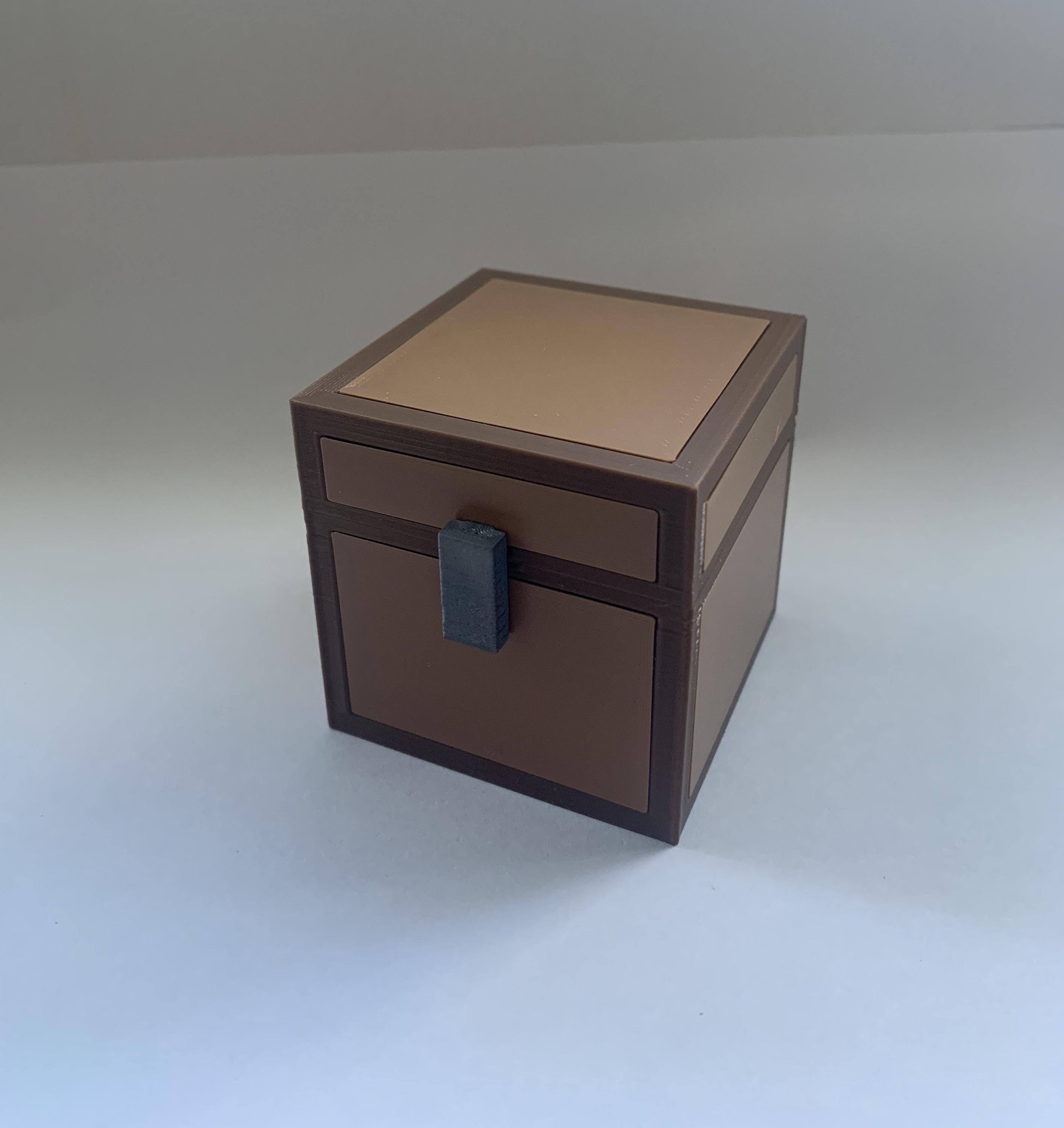 Minecraft Chest Storage Box STL File | Battery, SD Card, Nintendo ...