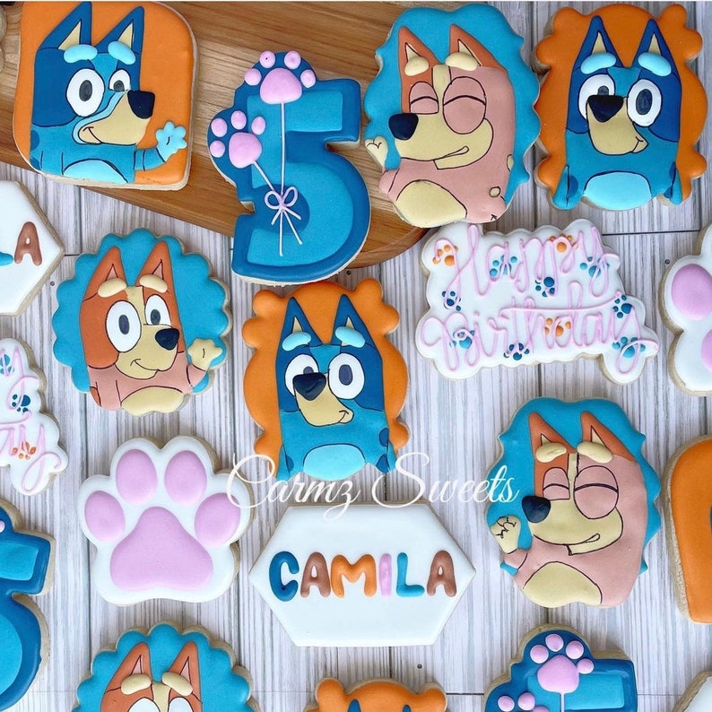 Bluey Cookies - 1 Dozen - Etsy