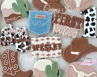 Giddy up | Rodeo Cookies | Howdy Cookies | Rodeo Birthday | First Rodeo ...