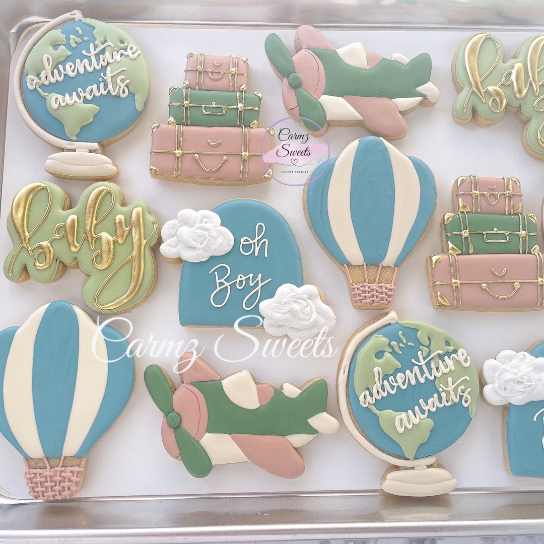 Adventure Awaits Baby Shower Cookies - Etsy