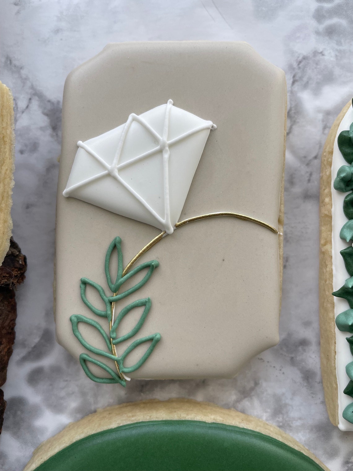 Cypress Green Wedding Cookies- 1 Dozen - Etsy