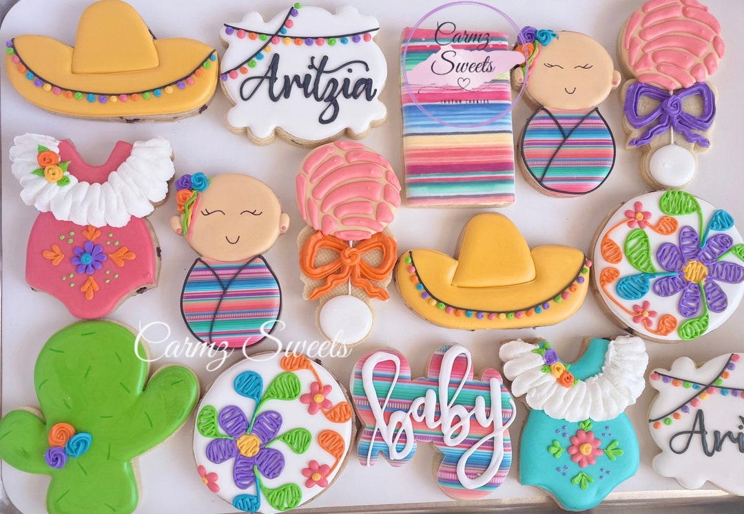 Fiesta Baby Shower Cookies - Etsy