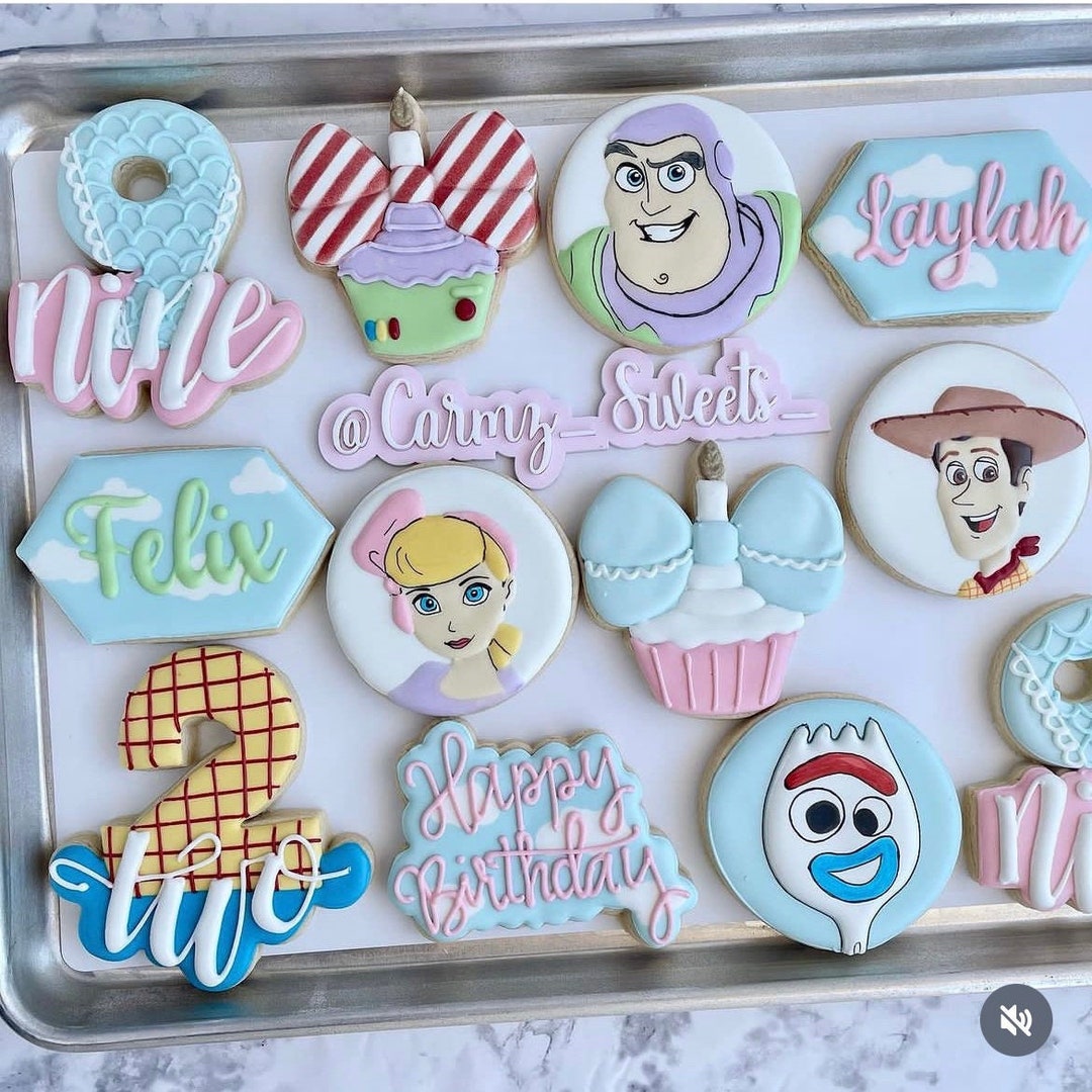 Pastel Toy Story Cookies - 1 Dozen - Etsy