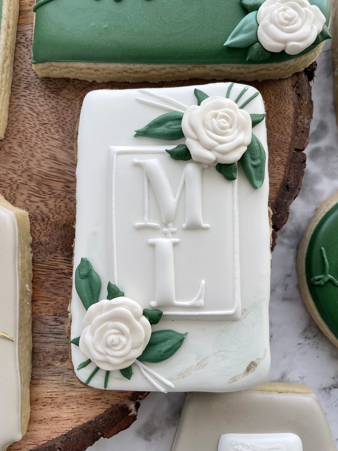 Cypress Green Wedding Cookies 1 Dozen - Etsy