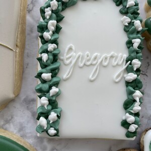 Cypress Green Wedding Cookies- 1 Dozen - Etsy