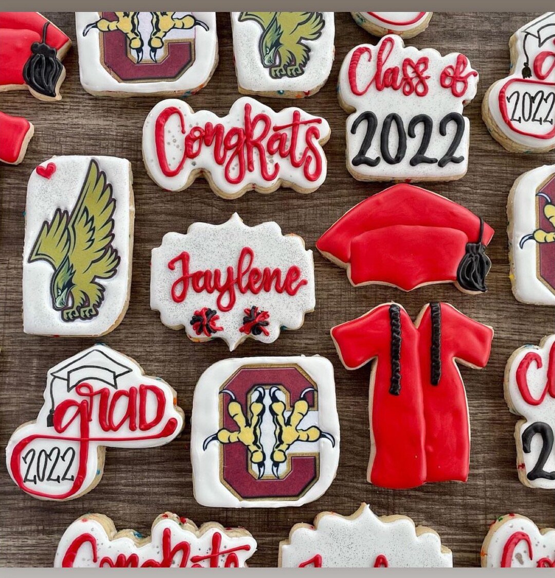 Graduation Logo Cookies - Etsy