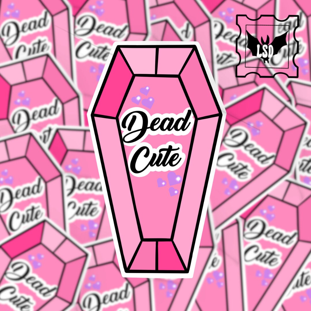 Pastel Goth Dead Cute Coffin Sticker - Etsy