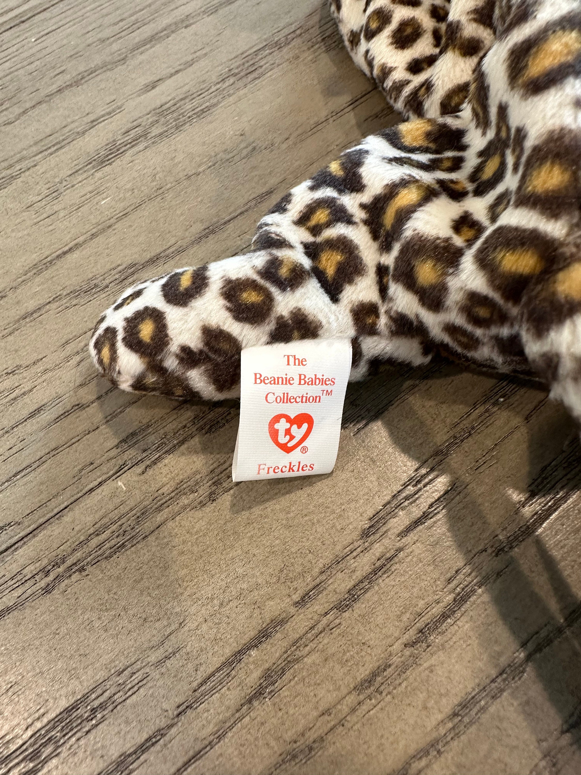 Limited Edition Vintage Ty Beanie Baby - "freckles" the Leopard - A ...