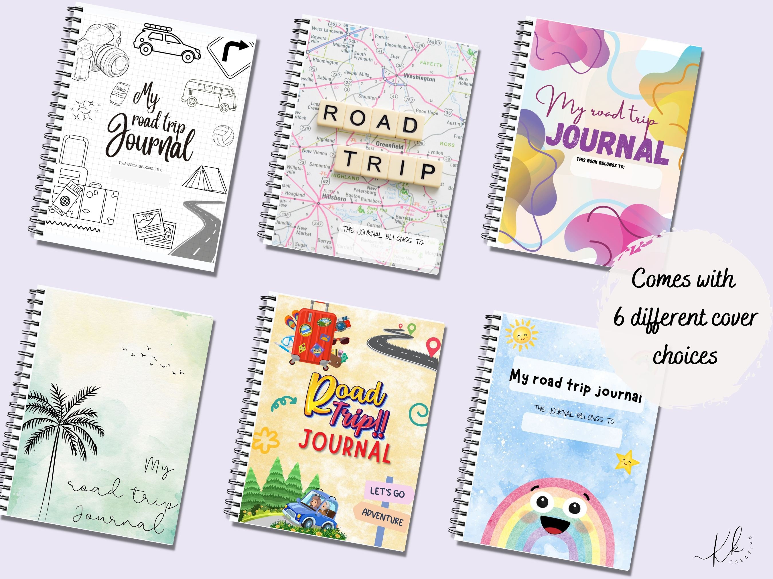 Road Trip Edition Kid's Printable Travel Journal - Etsy