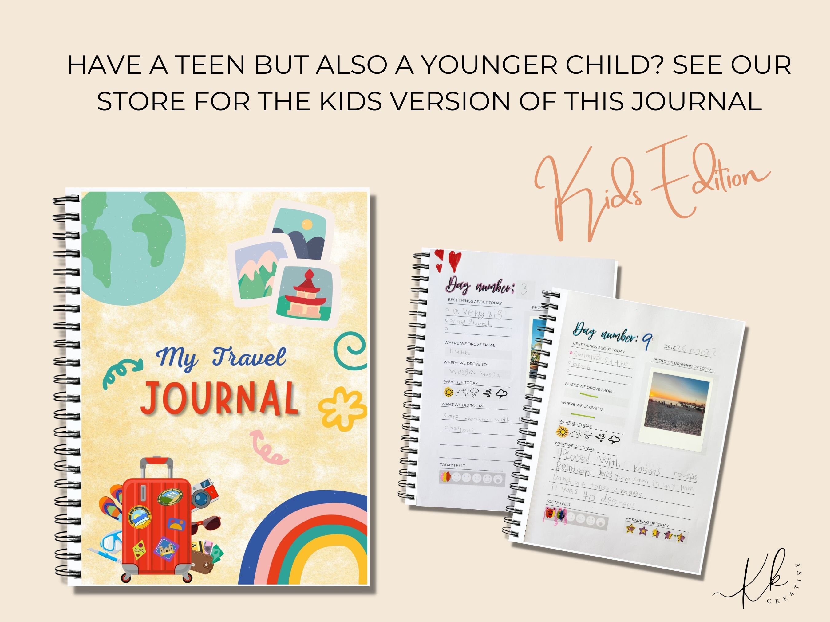 Teen Printable Travel Holiday Vacation Journal to Preserve Family ...