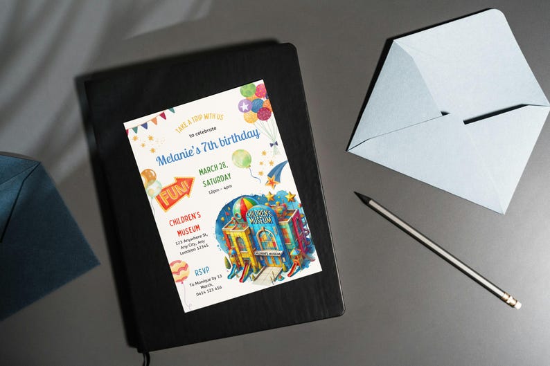Museum Invitation, Museum Birthday Party, Kids Museum Party, Museum ...