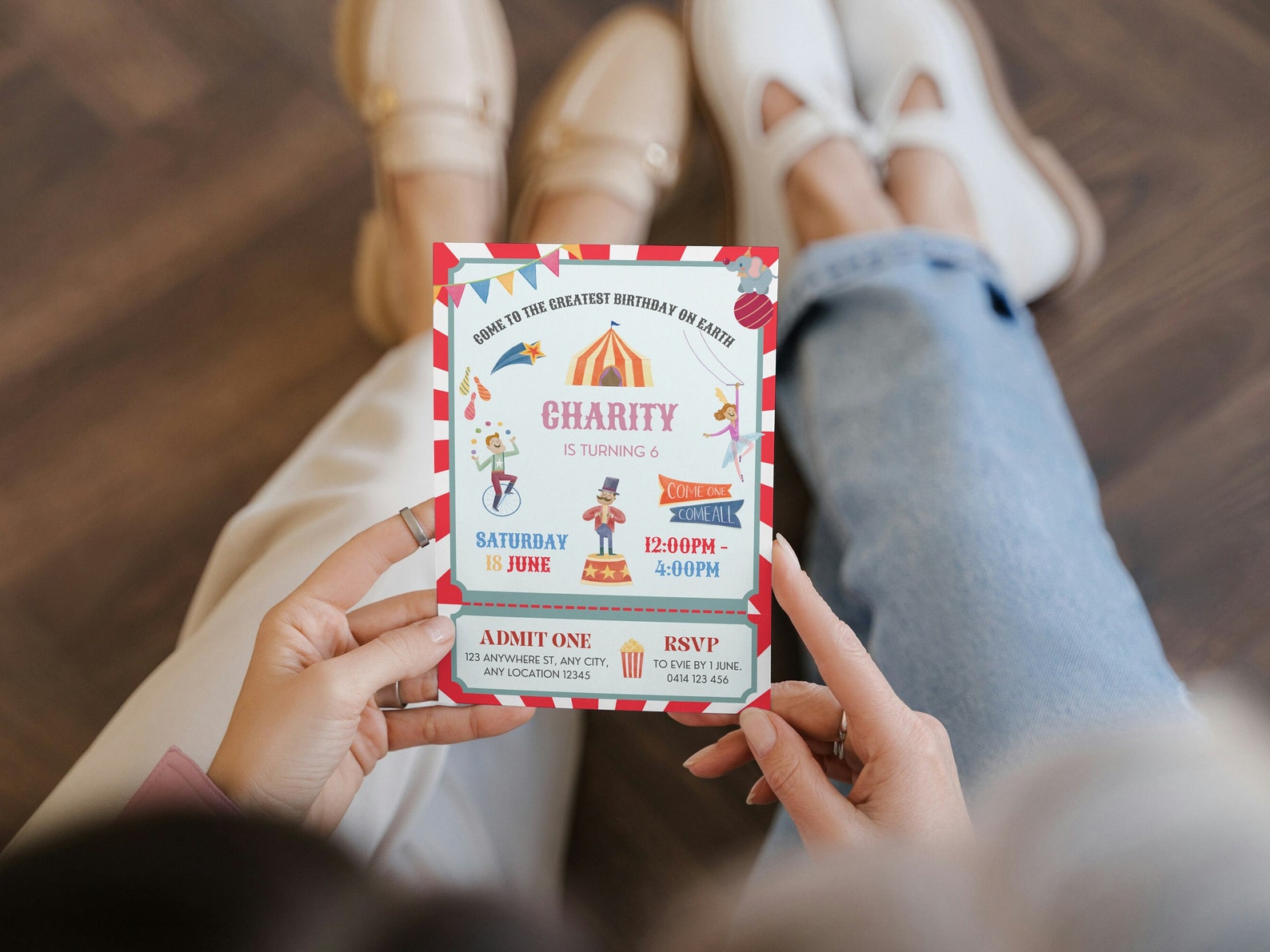 Carnival Birthday Party Invite, Summer Birthday, Fair Birthday, Circus ...
