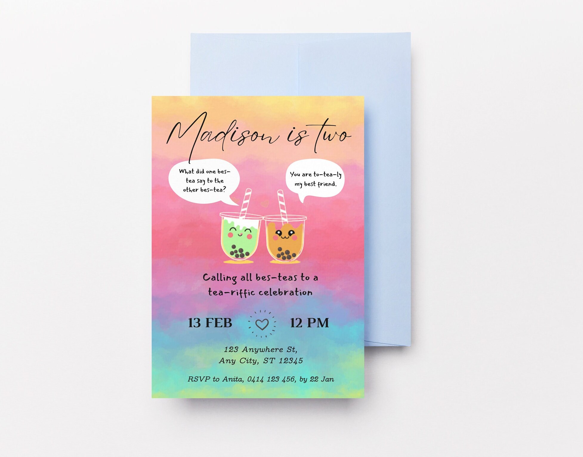 Boba Tea Birthday Party, Bubble Tea Themed Party, Milk Tea Party, Bes ...