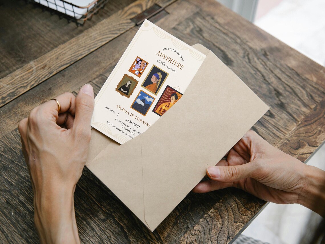 Museum Invitation, Museum Birthday Party, Art Party, Museum Outing ...