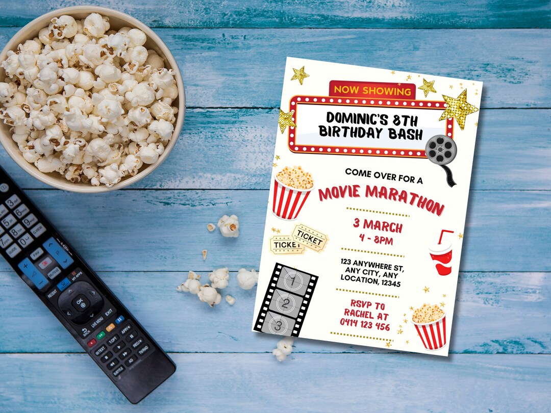 Kids Movie Night Party, Movie Marathon, Home Theatre Birthday ...