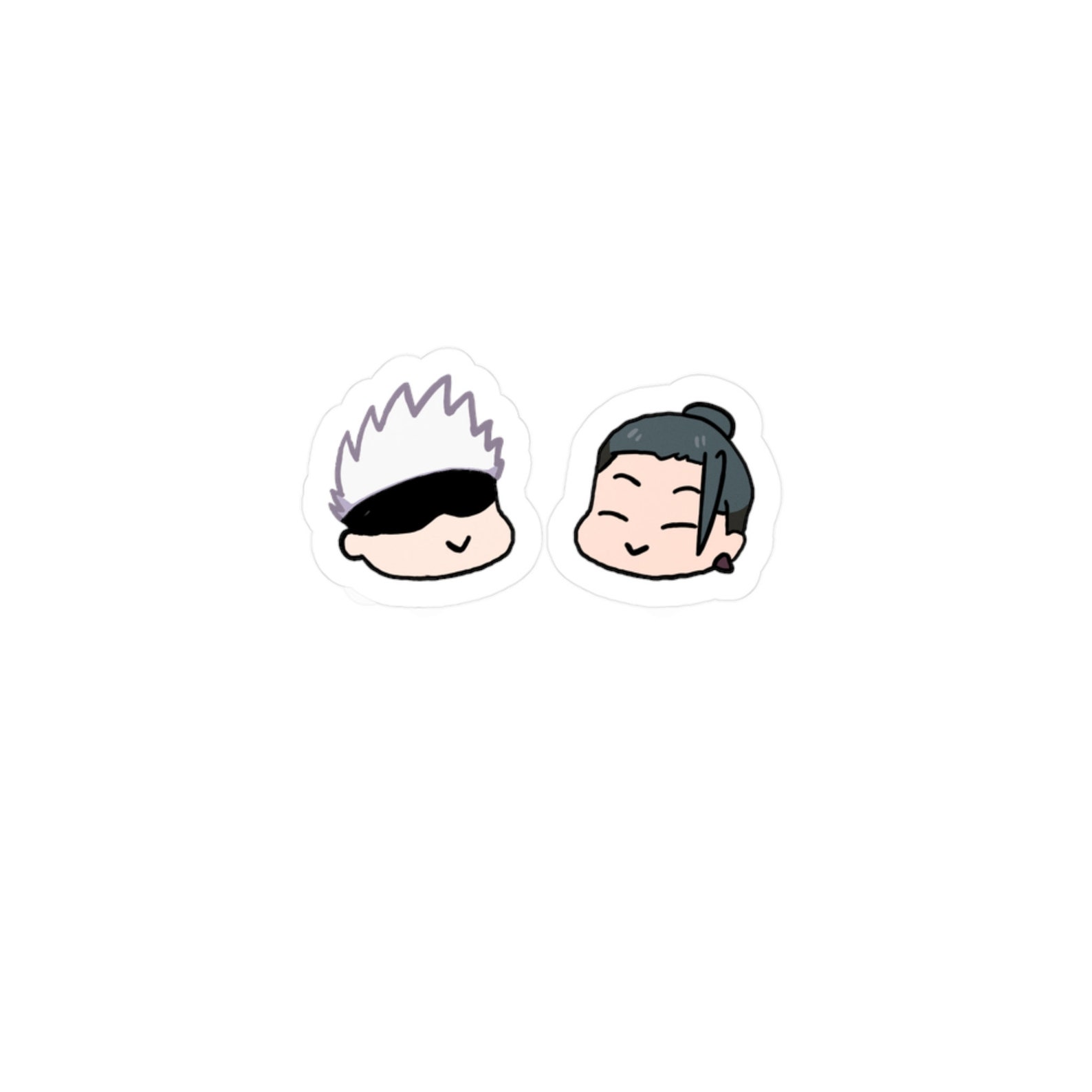 Jujutsu Kaisen Gojo and Geto Chibi Decal Sticker - Etsy