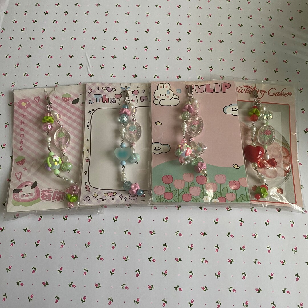 Flower Theme Phone Charms - Etsy
