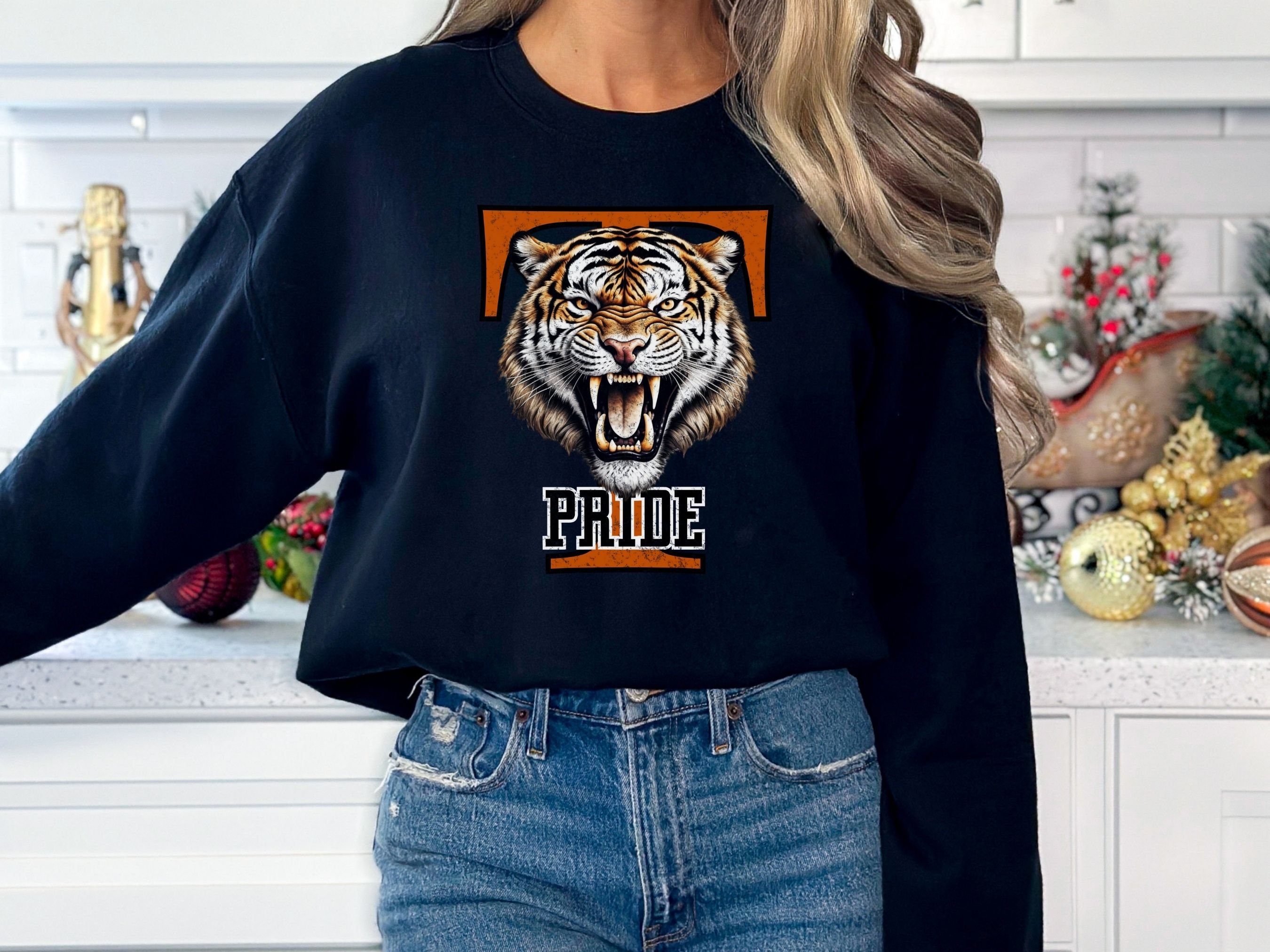 Tiger Hoodie, Tiger Shirt, Tiger Sweatshirt, Tiger Pride Shirt, Tiger ...