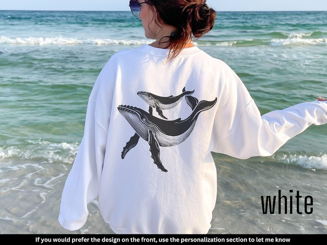 Whale Shirt, Whale Sweatshirt, Humpback Whale Hoodie, Humpback Whale ...