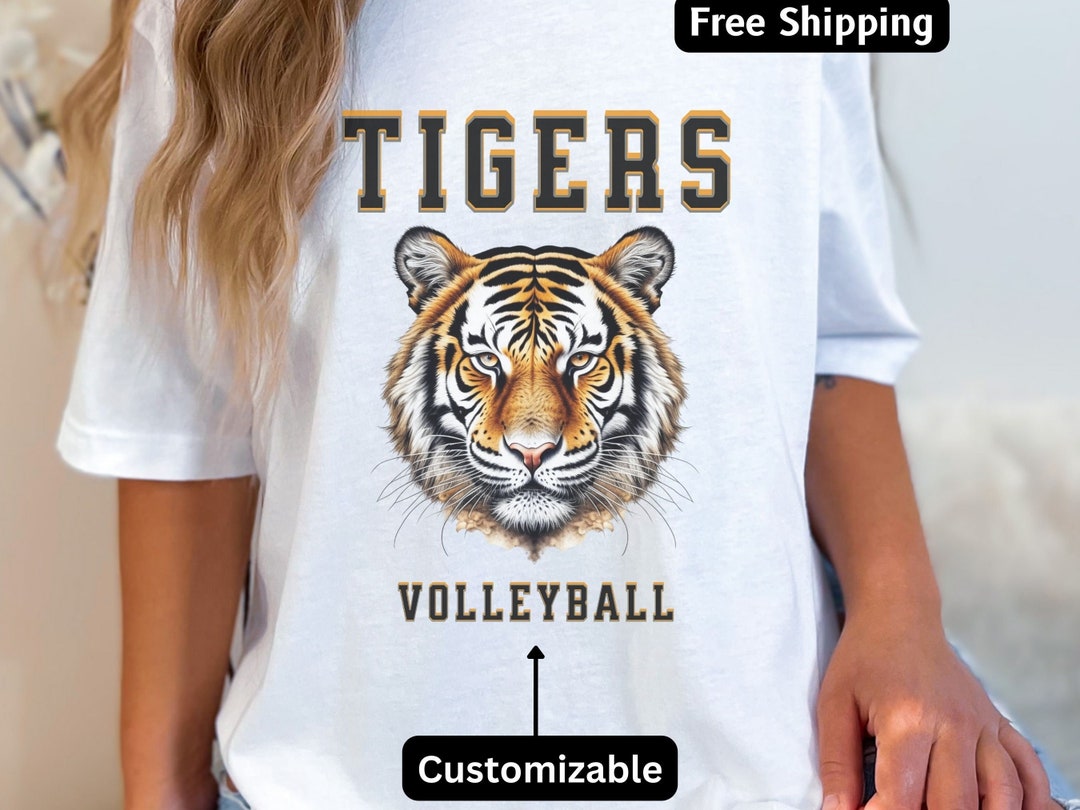 Custom Tiger Mascot Shirt, Tiger Pride Team Shirt, Tiger School Spirit ...