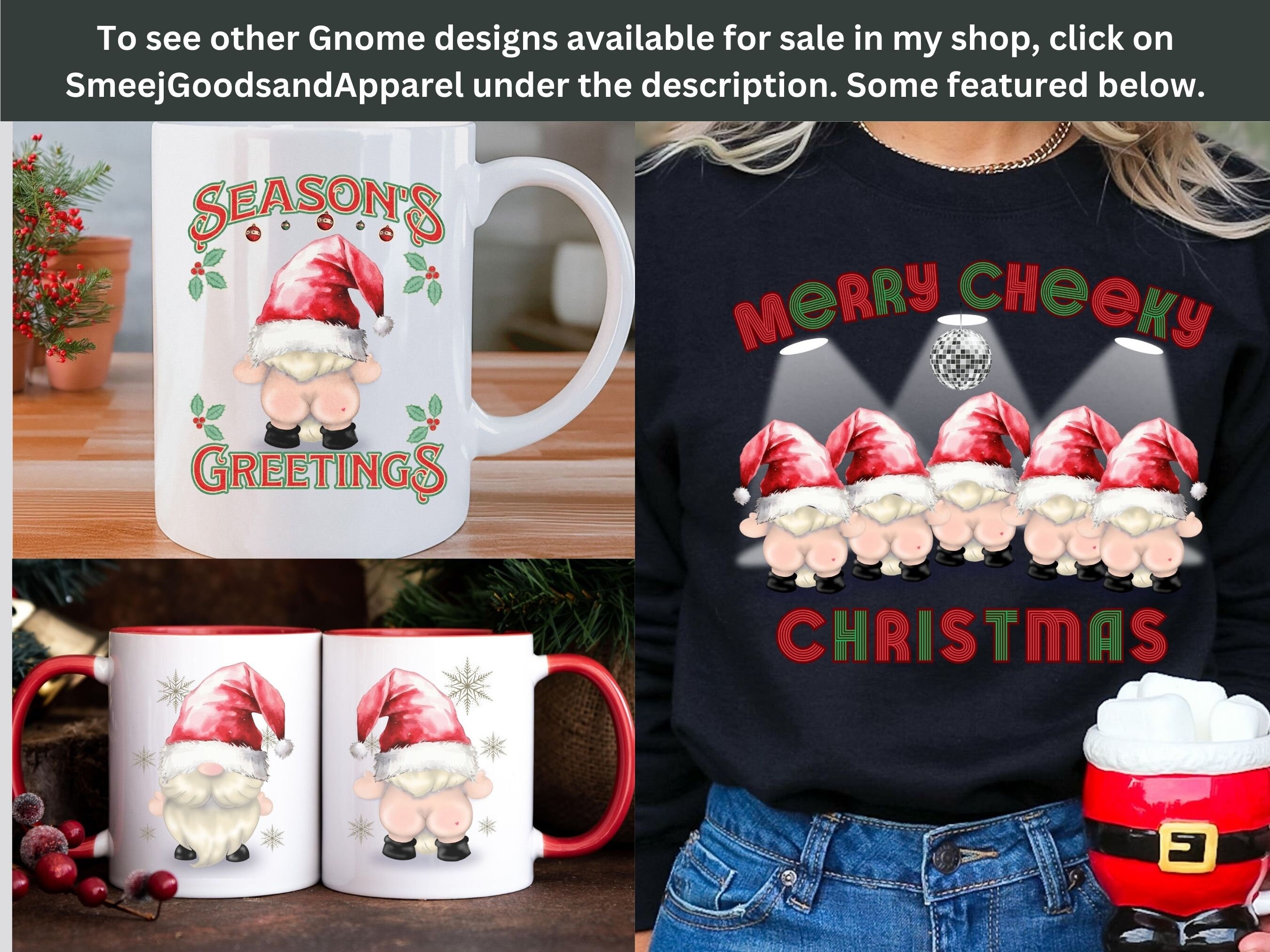Gnome Christmas Santa Coffee Mug, Funny Secret Santa Gift. Hot ...