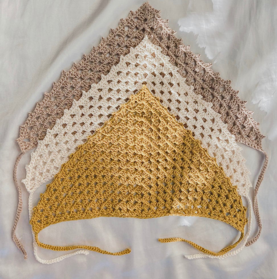 Crocheted Bandana - Etsy UK