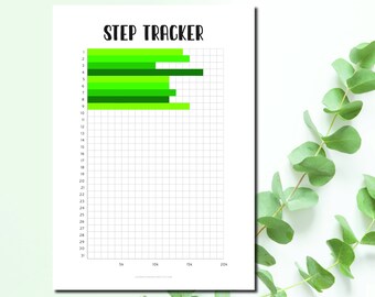 Step & Walking Tracker Printable Download Step Log - Etsy