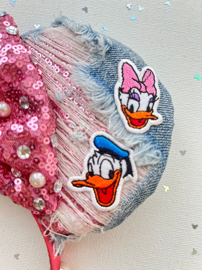 Daisy and Donald Denim Mouse Ears - Etsy