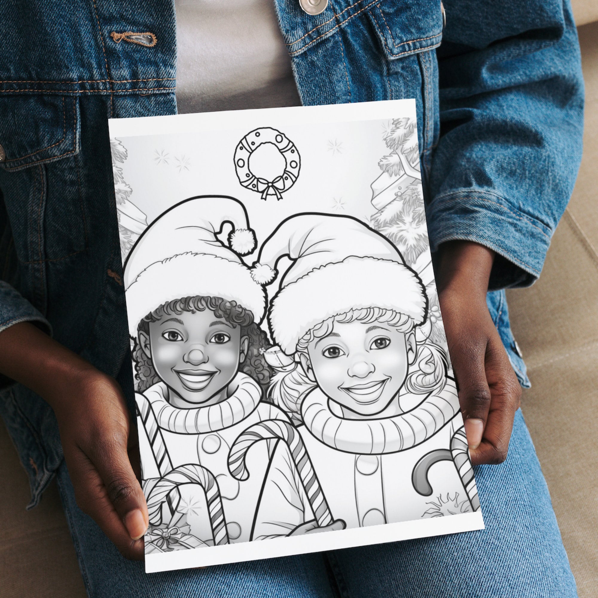 Black Girl Christmas Coloring Bundle 40 Pages of Creative Fun, Diverse ...