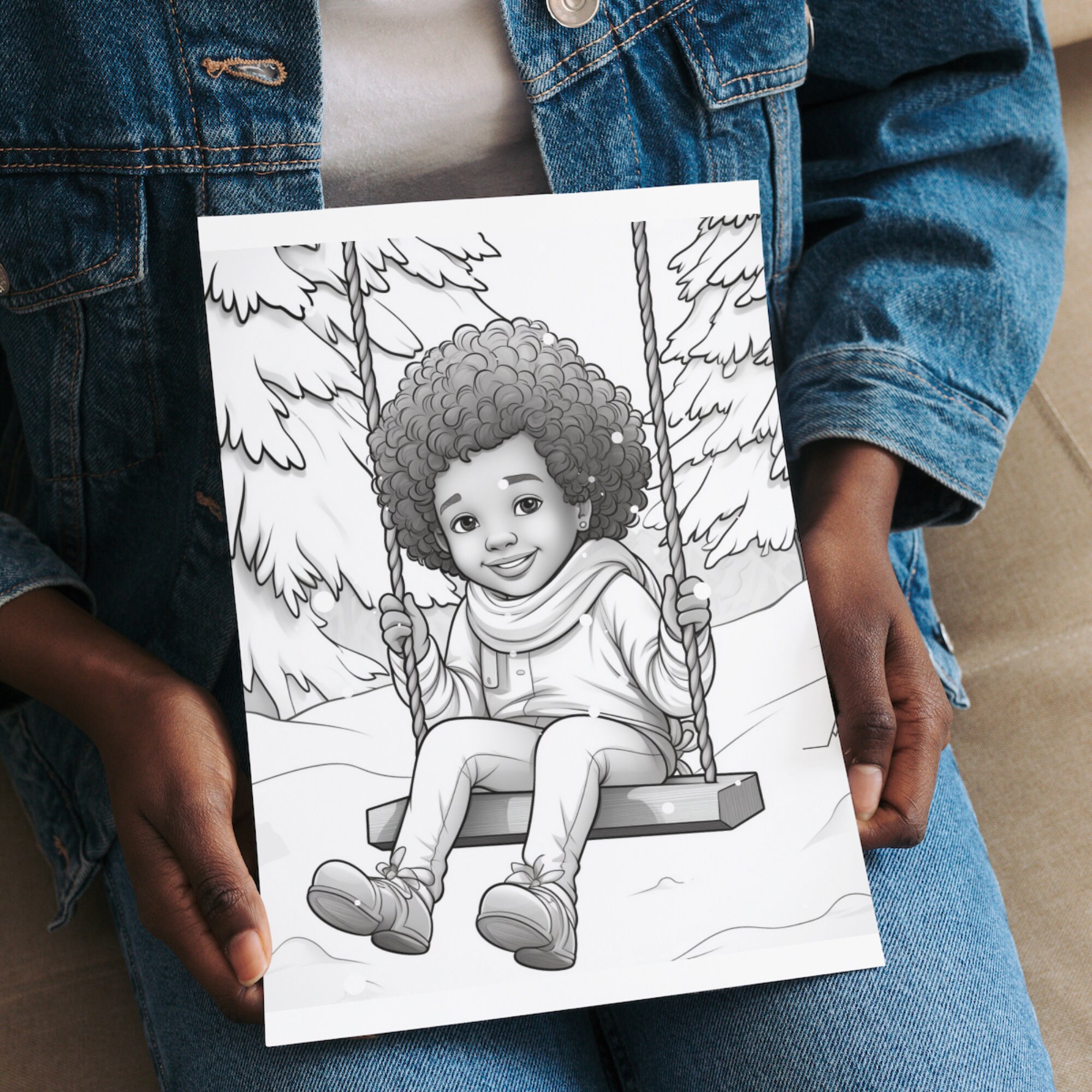 Black Girl Christmas Coloring Bundle 40 Pages of Creative Fun, Diverse ...