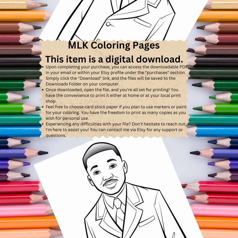 Dr. Martin Luther King Jr. Coloring Page - MLK Day Activity for Kids ...