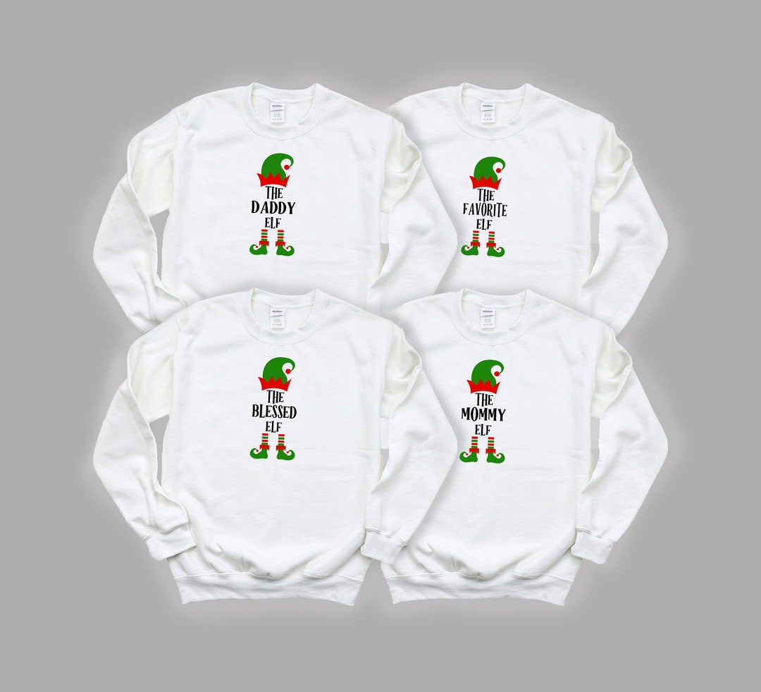 Custom the Elf Shirt, Custom Elf Shirts, Christmas Family Sweatshirt ...