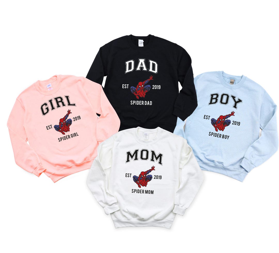 Spiderman Family Shirts, Spider-man Shirt, Custom Family Spider T-shirt ...