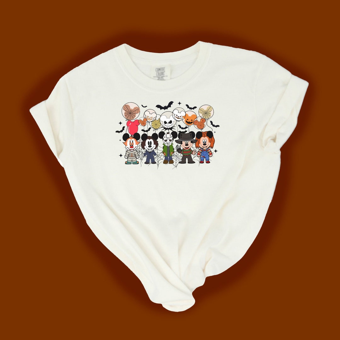 Mickey Halloween Horror Shirt, Disney Halloween Shirts, Horror Movie ...