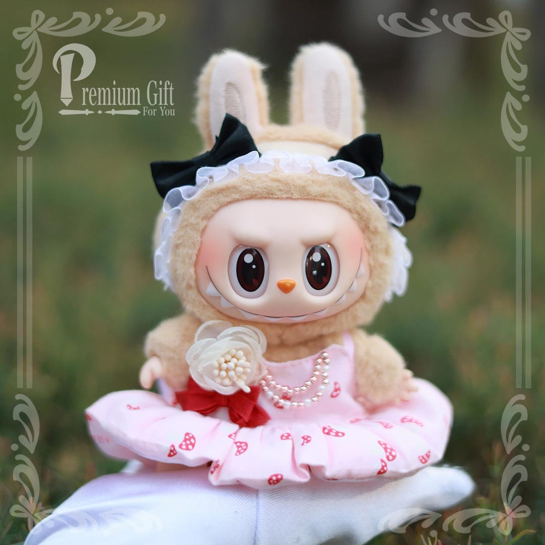 Labubu Pink Dress, Spring Crafts for Kids, Labubu Clothes Custom ...