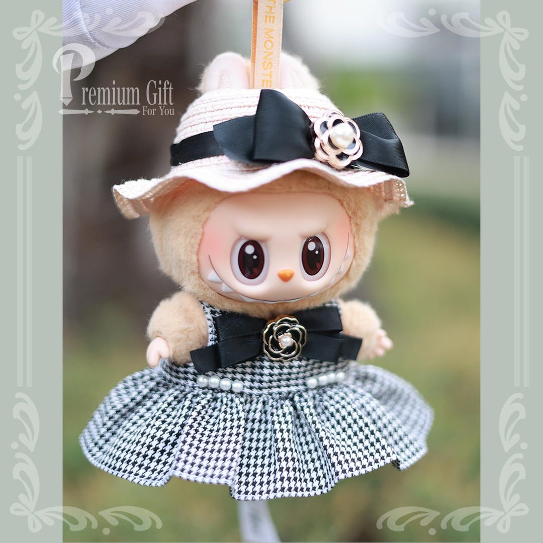 Labubu Pink Dress, Spring Crafts for Kids, Labubu Clothes Custom ...