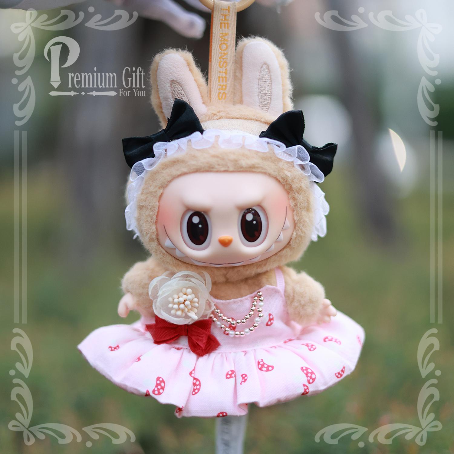 Last 1 Not Restock Labubu Pink Dress, Spring Crafts for Kids, Labubu ...