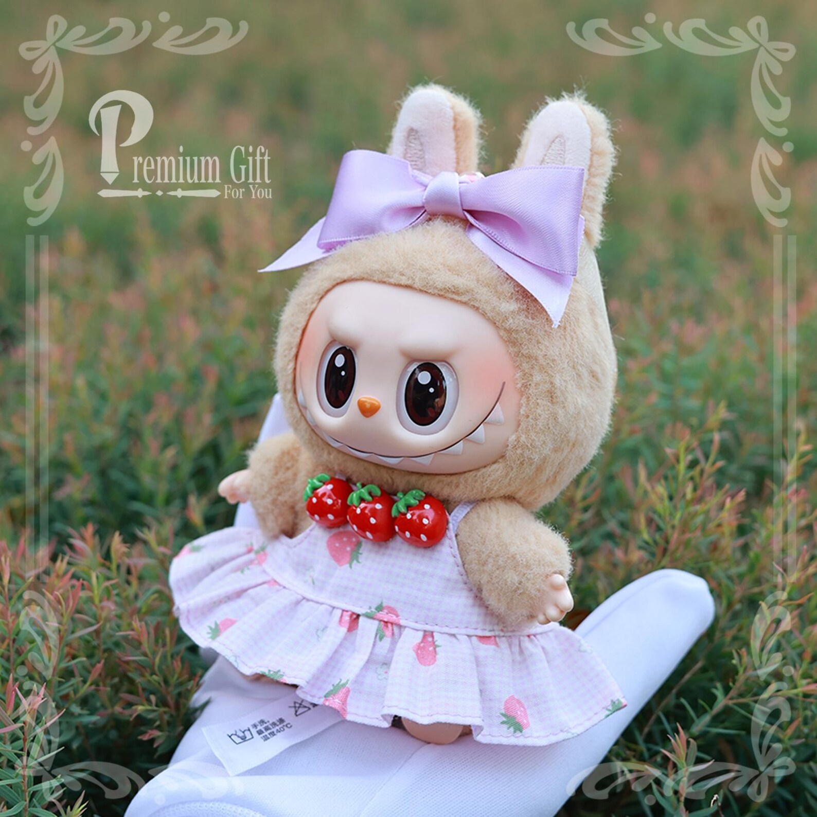 Ready for Shipment Labubu Purple Dress Clothes Cheap, Labubu Outfit ...