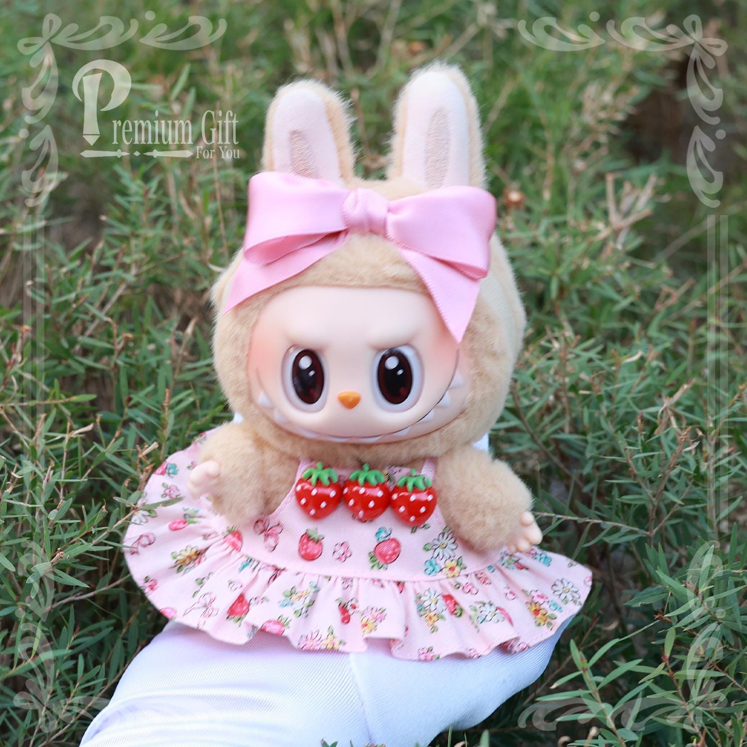 Labubu Pink Dress, Spring Crafts for Kids, Labubu Clothes Custom ...