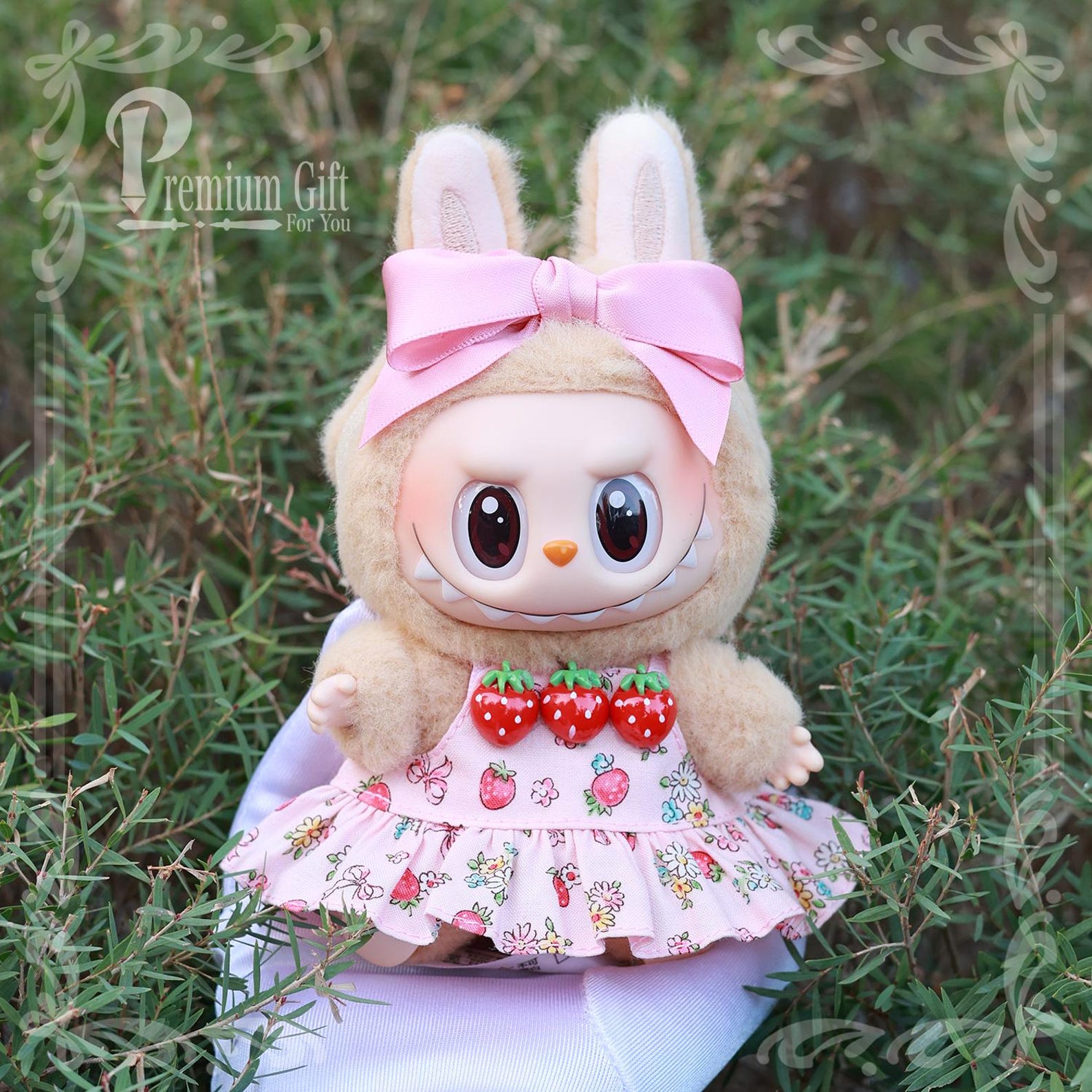 Labubu Pink Dress, Spring Crafts for Kids, Labubu Clothes Custom ...