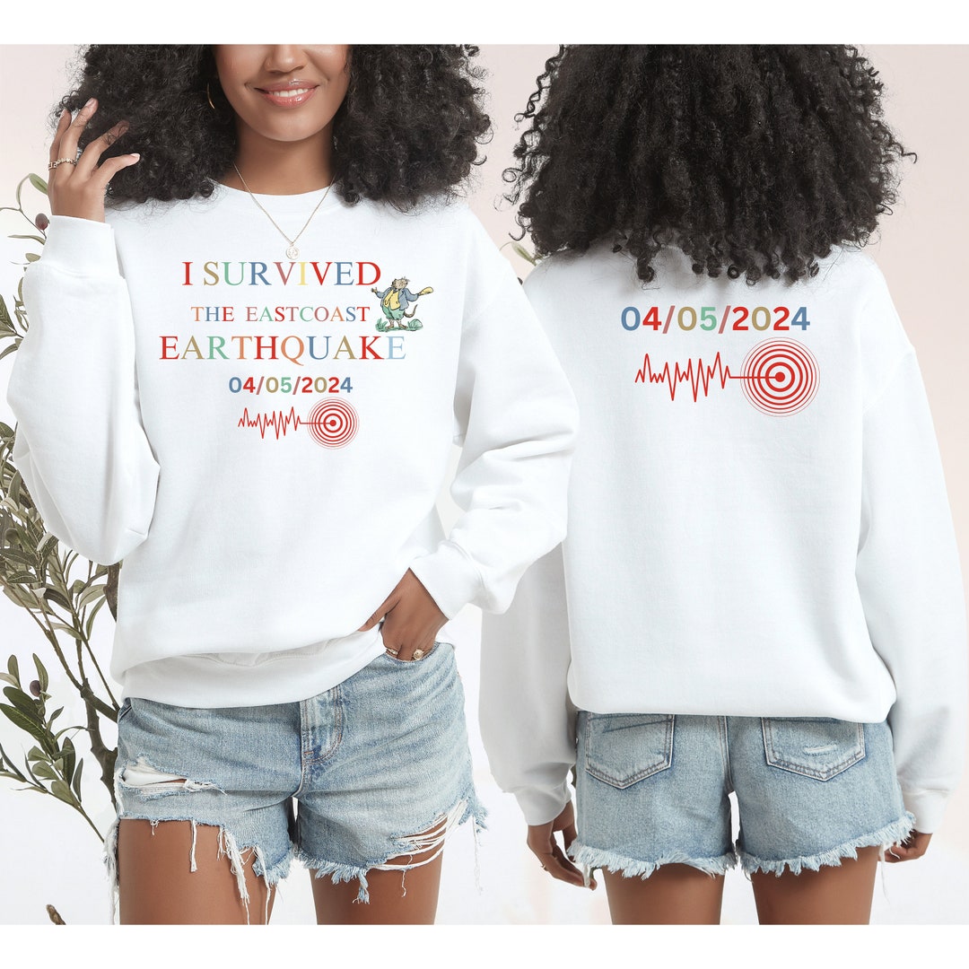 Earthquake, I Survived, Ironic, NYC, Gift for Her, New Jersey, Twitter ...