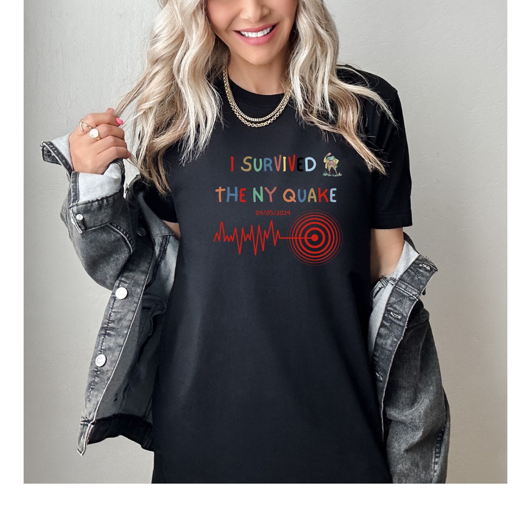 Earthquake, I Survived, Ironic, NYC, Gift for Her, New Jersey, Twitter ...