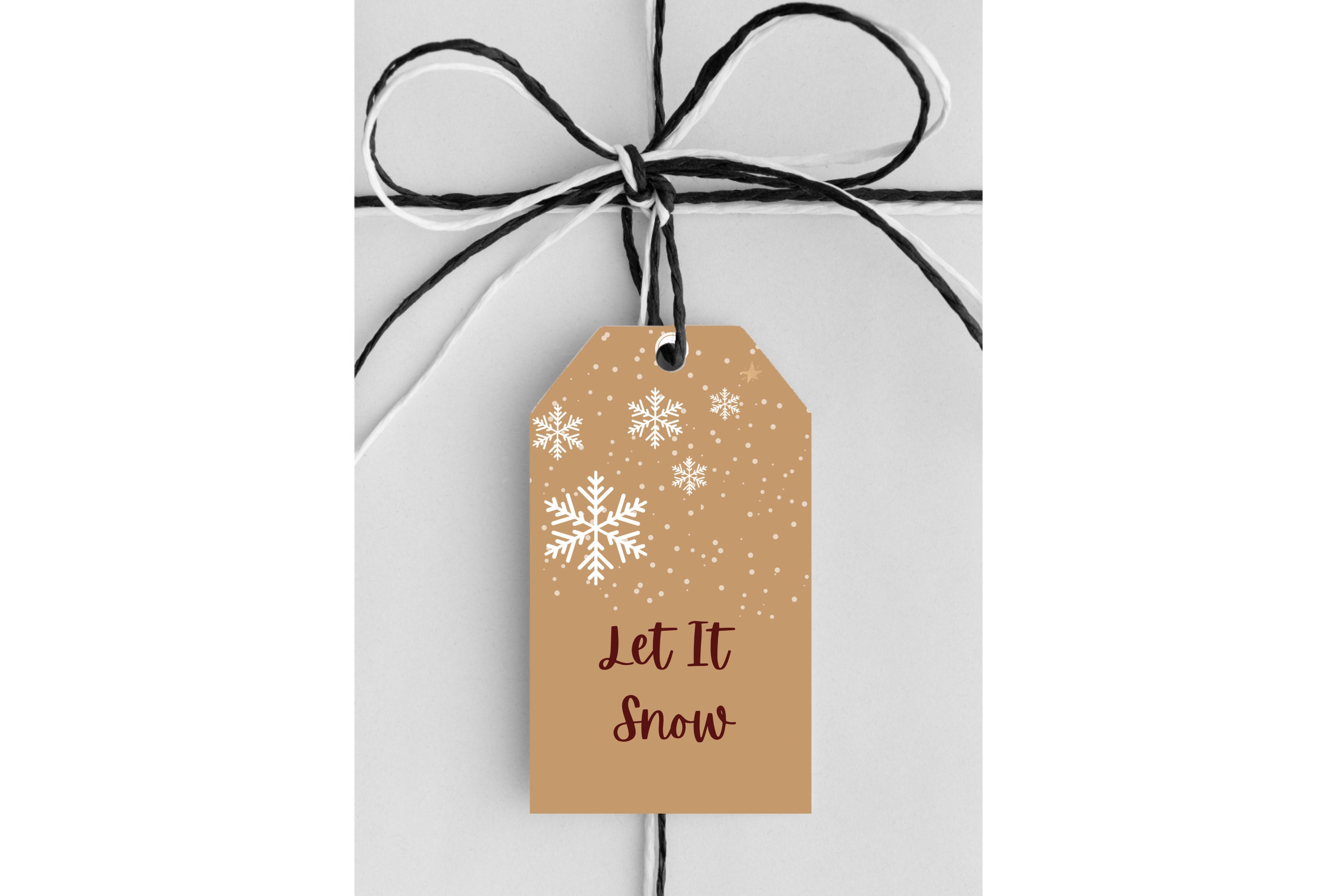 Boho Christmas Gift Tag Bundle Set of 9 Printable Christmas - Etsy