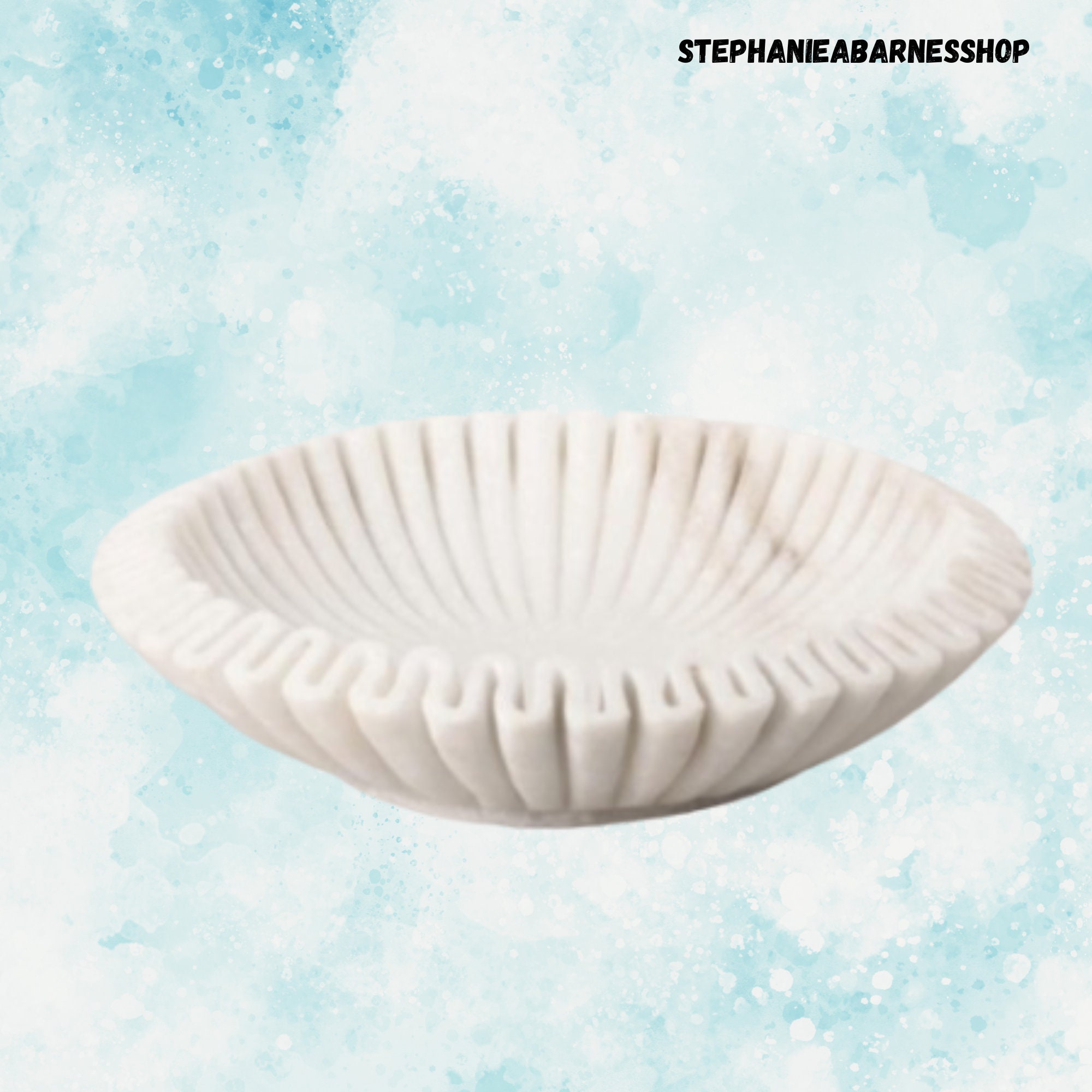 Decorative Marble Ruffle Bowl Christmas Gift Decorative Bowl - Etsy