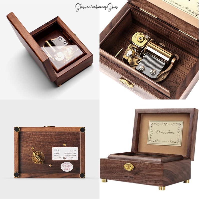 Wooden Music Box Rhymes High-end Collectible Musical Boxs Gifts 30 Note ...