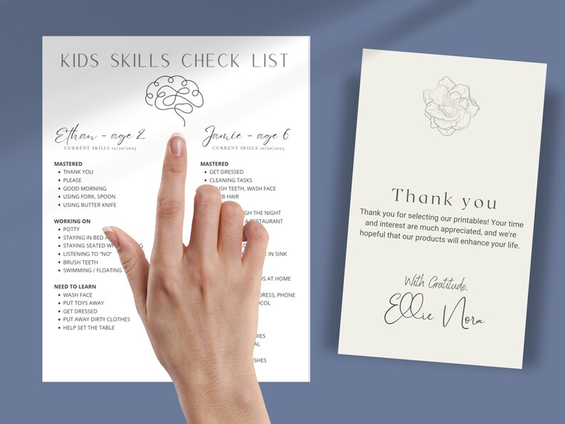 Printable Kids Skills Checklist by Age - Editable: Track Your Child's ...