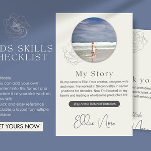 Printable Kids Skills Checklist by Age - Editable: Track Your Child's ...