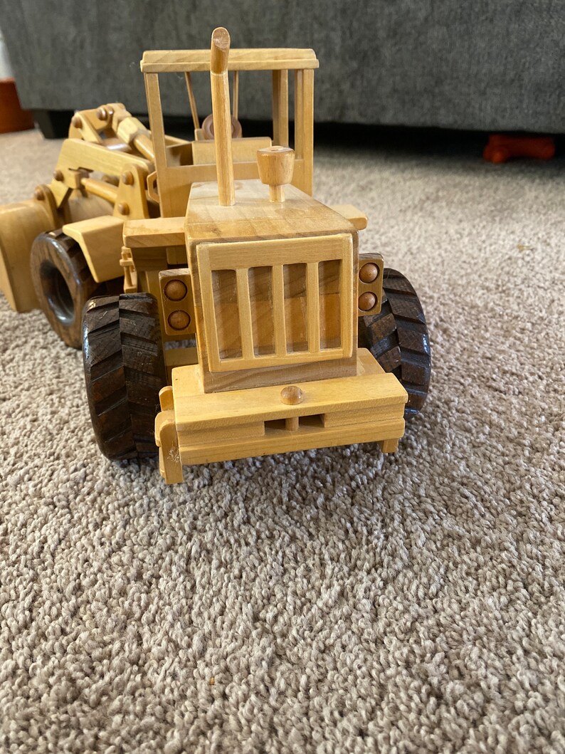Hand Crafted, Wood Caterpillar Loader - Etsy