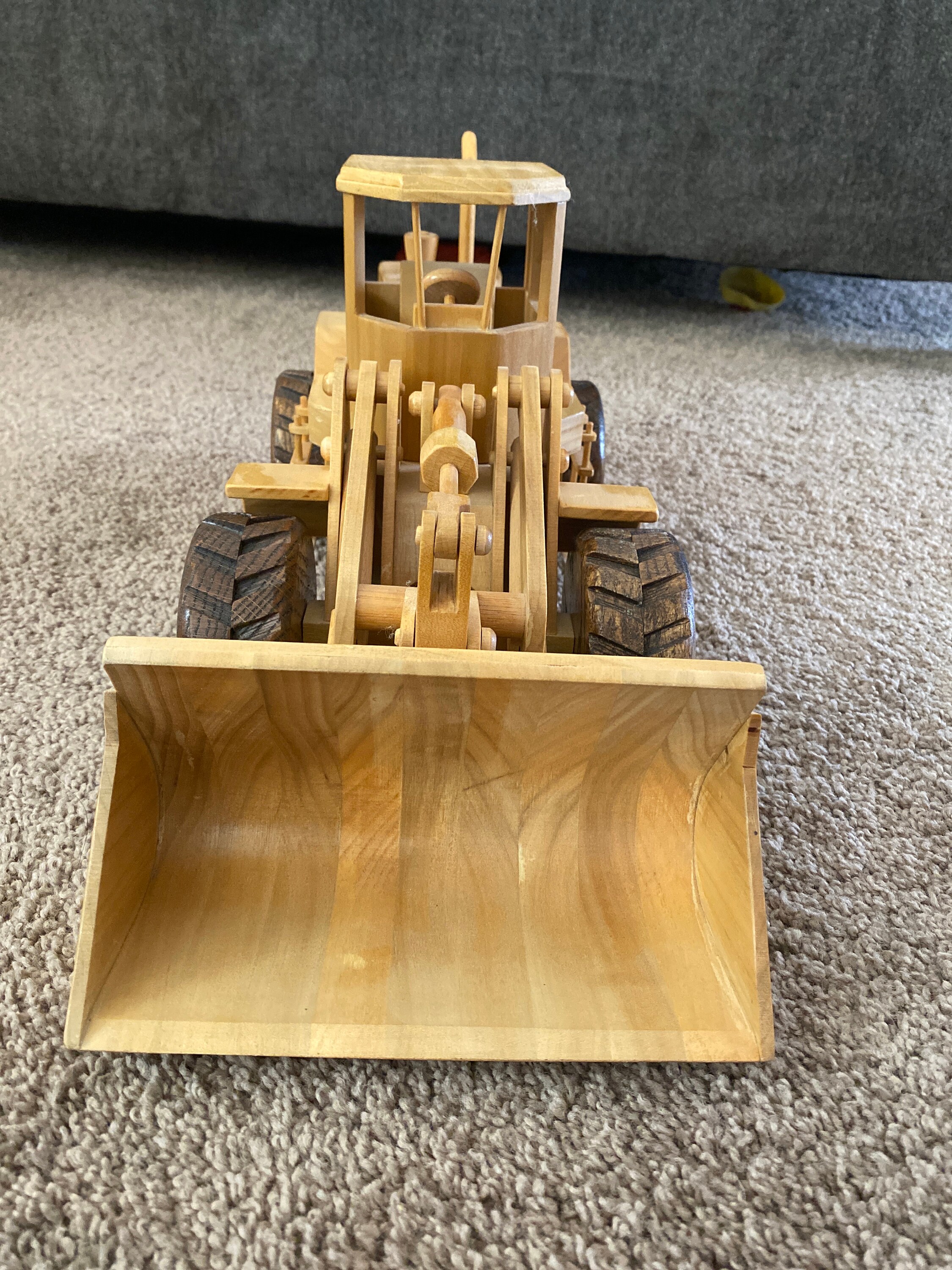 Hand Crafted, Wood Caterpillar Loader - Etsy
