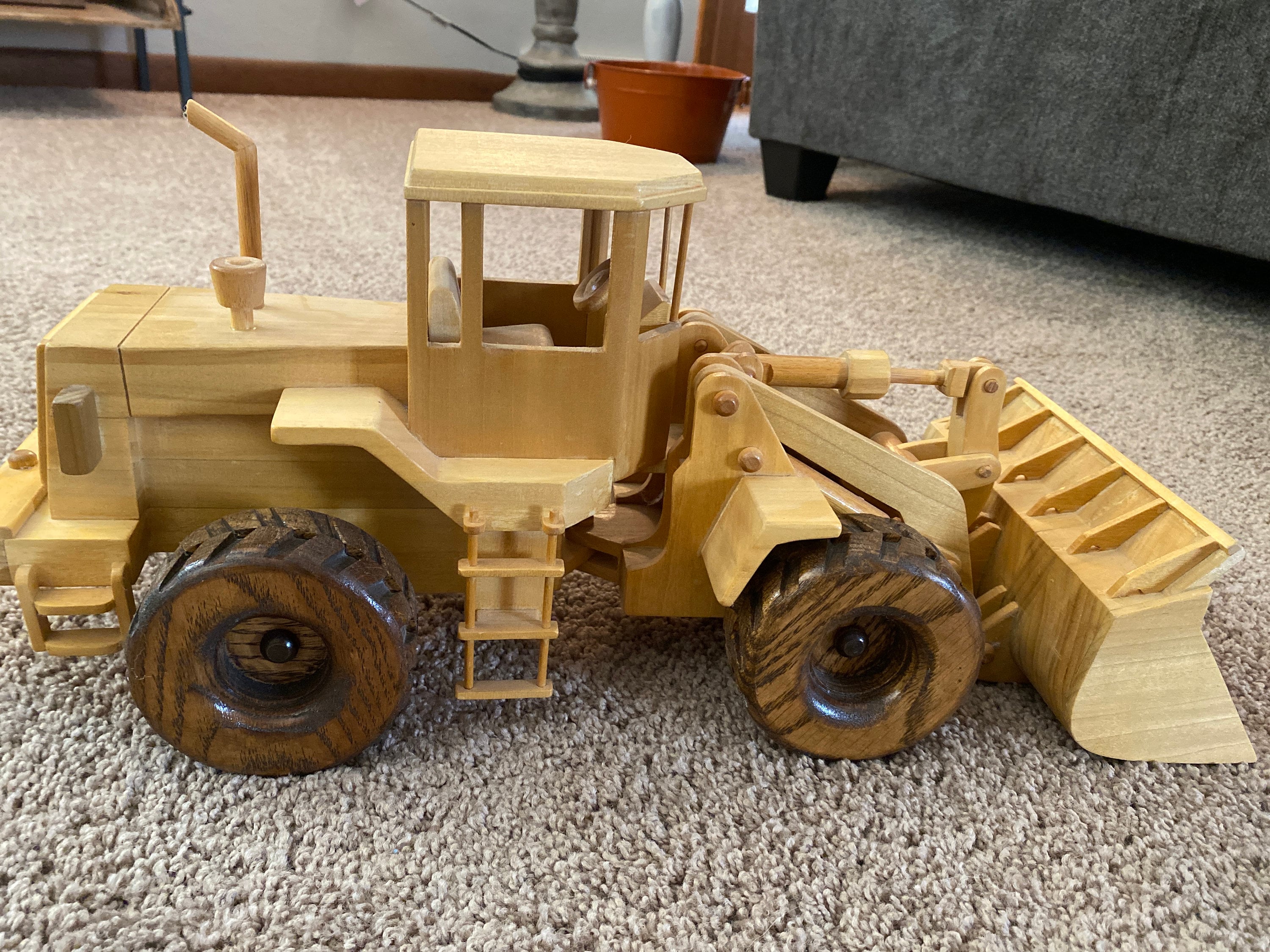 Hand Crafted, Wood Caterpillar Loader - Etsy